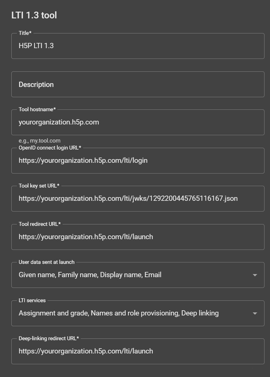 Setting up H5P.com in Agilix Buzz (LTI 1.3) – H5P