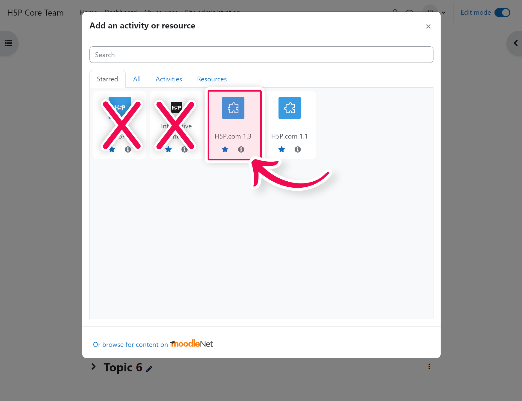 Setting up H5P.com in Moodle (LTI 1.3) – H5P