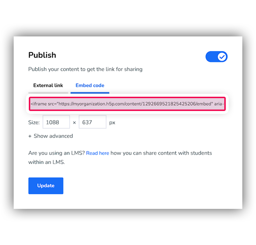 H5Ps Sharing Widget - An Easier Way of Sharing Content – H5P